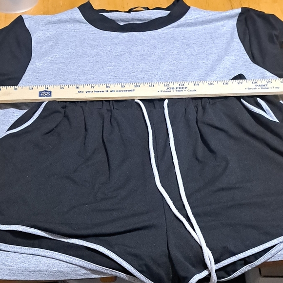 SHEIN | Shorts | Shein Navy Blue Running Shorts With Matching Tshirt ...